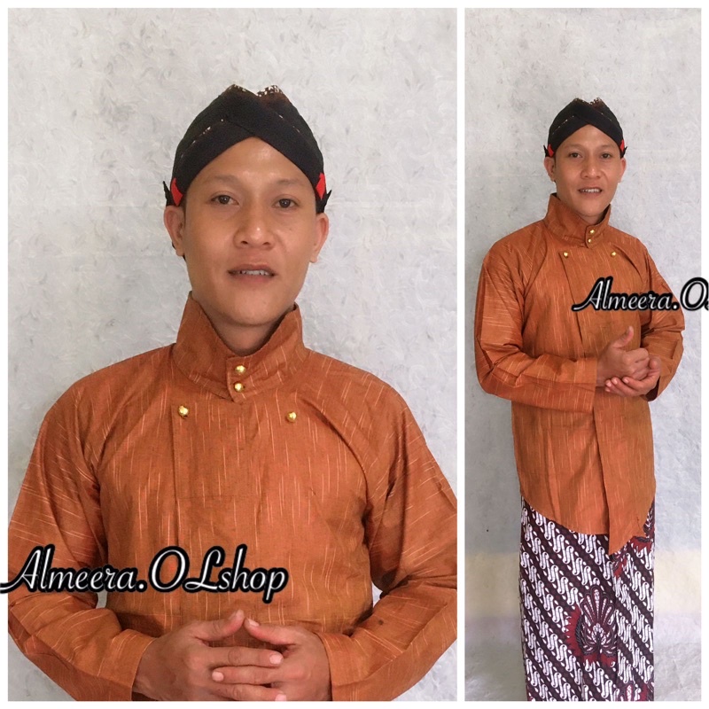 Jual surjan alusan motif hujan gerimis warna coklat LD 100 - LD 130 ...