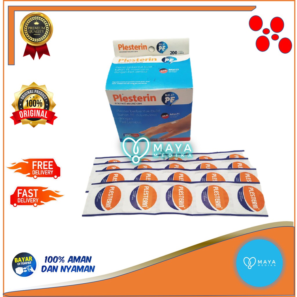 Jual Plesterin Bulat PE / Onemed / 1 box isi 200 Strip/Lembar | Shopee ...