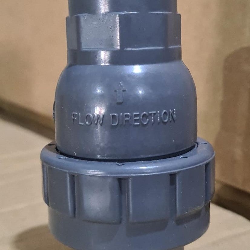 Jual ball check valve 1" inch pvc HERSHEY TAIWAN POLOS / DRAT | Shopee ...