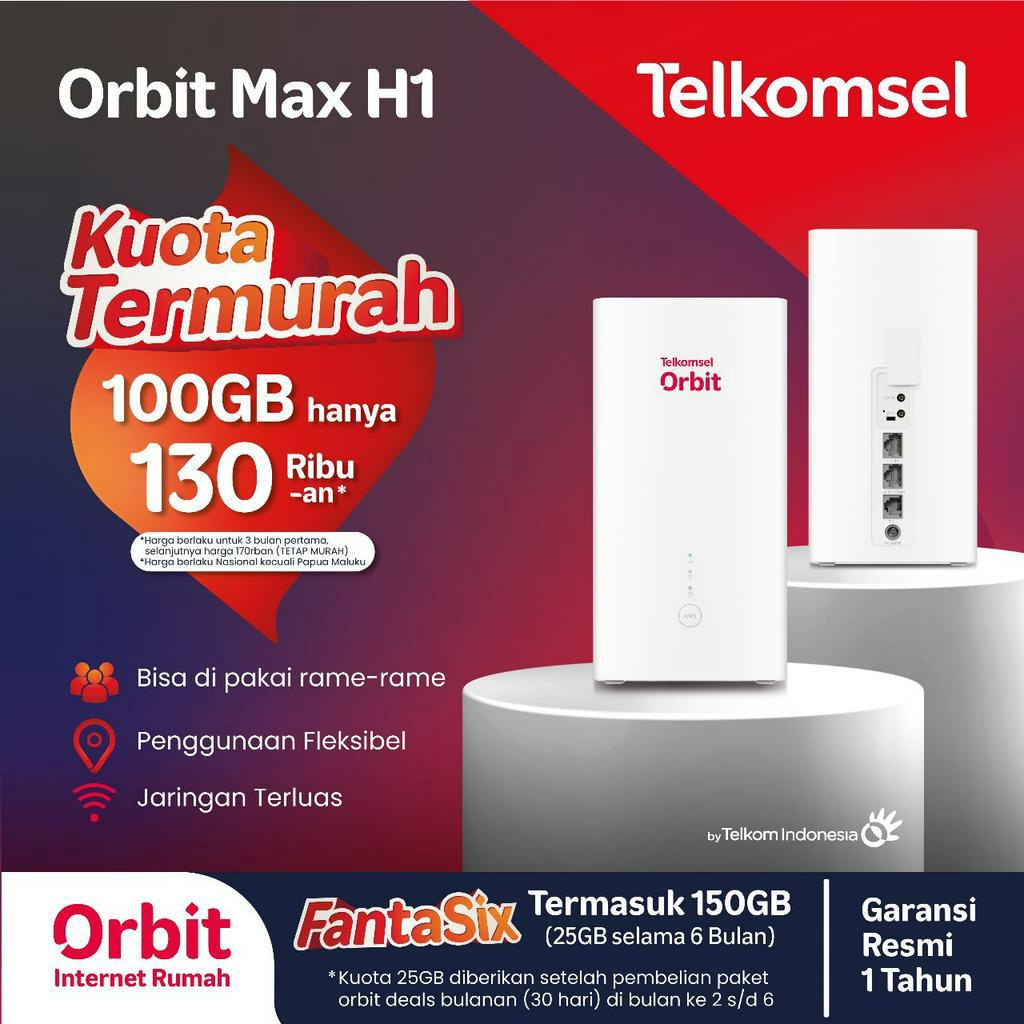 Jual Telkomsel Orbit Max H1 Modem WiFi 4G High Speed | Shopee Indonesia