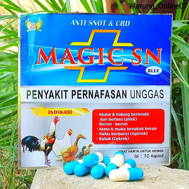Jual Magic SN Blue Obat Ayam Sakit Ngorok Gangguan Pernafasan Snot ...