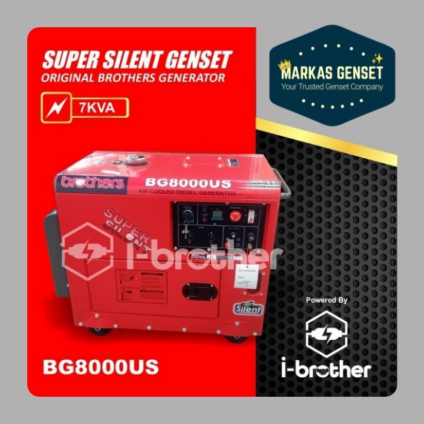 Jual Genset Diesel 7 KVA | BROTHER BG 8000 US | Japan technology | Shopee Indonesia
