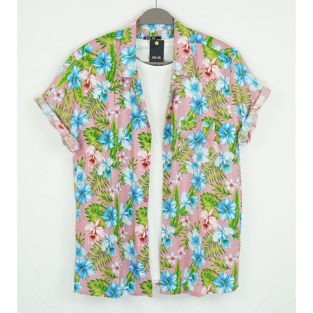 Jual AMSPRO kemeja pantai kemeja hawai kemeja casual slais | Shopee ...