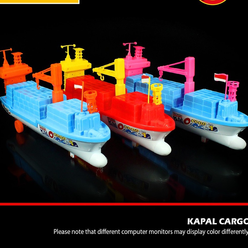 Jual mainan perahu kapal cargo plastik | Shopee Indonesia
