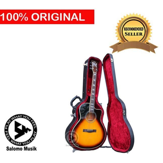 Jual Gitar Akustik Elektrik Cetta LV33SCE TVS G + Hardcase | Shopee ...