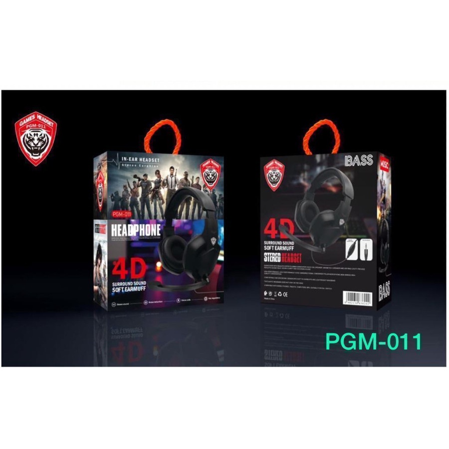 Jual Headset Gaming Headset Bando + Mic PGM 009 PGM 011 Super Bass | Shopee Indonesia