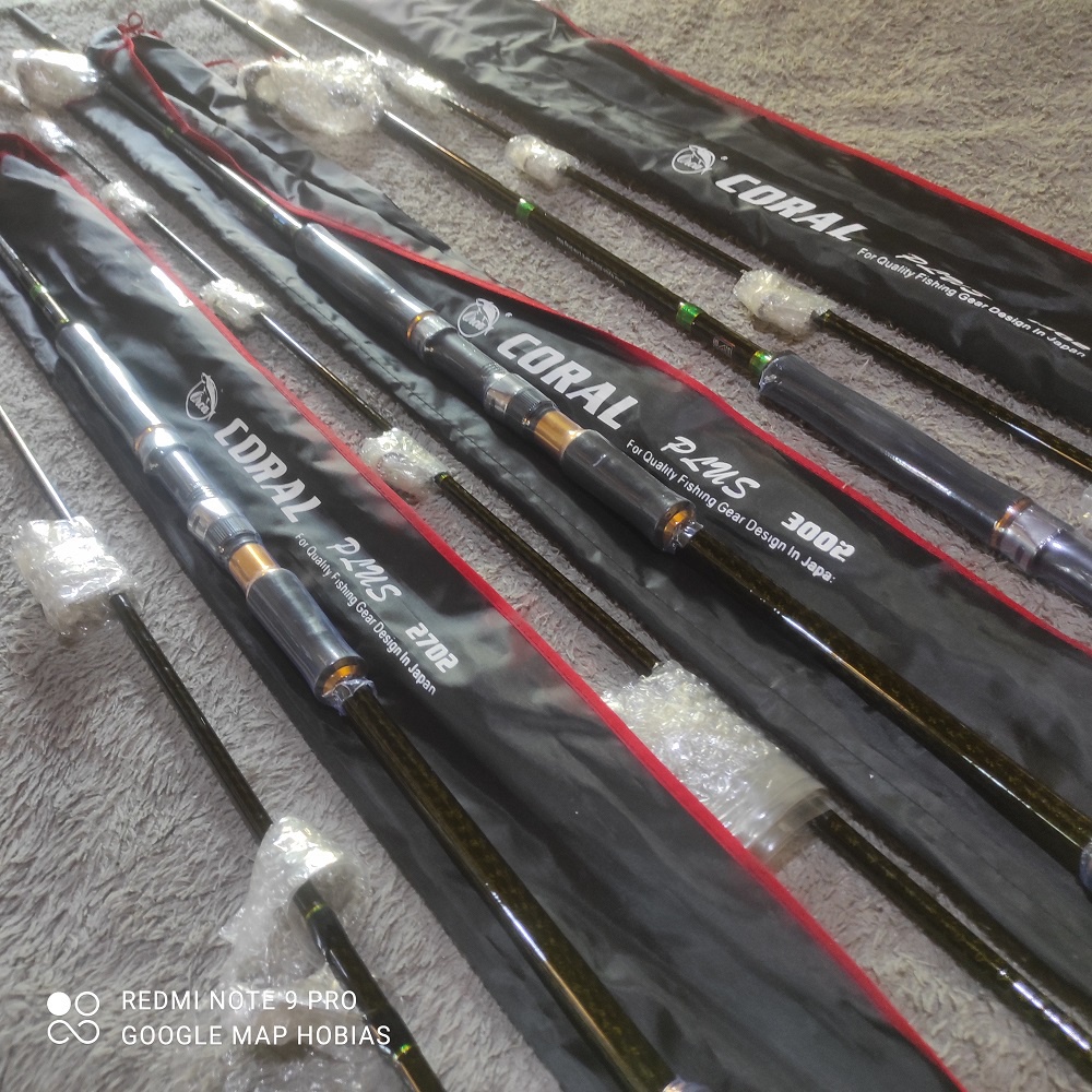 Jual joran karangan/popping sambung 2 carbon kaku orca coral plus 270. 300. 330 | Shopee Indonesia