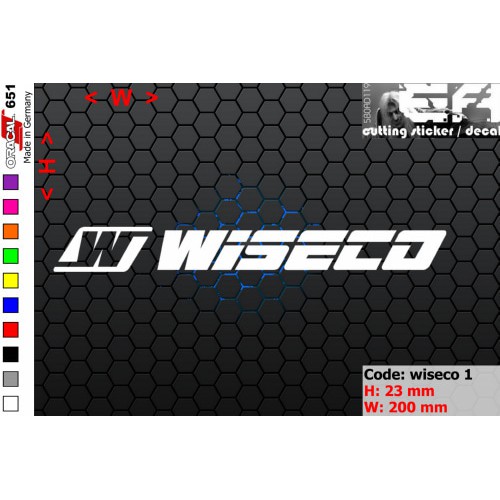 Jual ea cutting sticker / decal Code: wiseco 1 ( sponsor logo ...