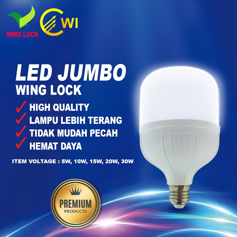 Jual Lampu LED 10 Watt Jumbo/Tabung Wing Lock | Shopee Indonesia