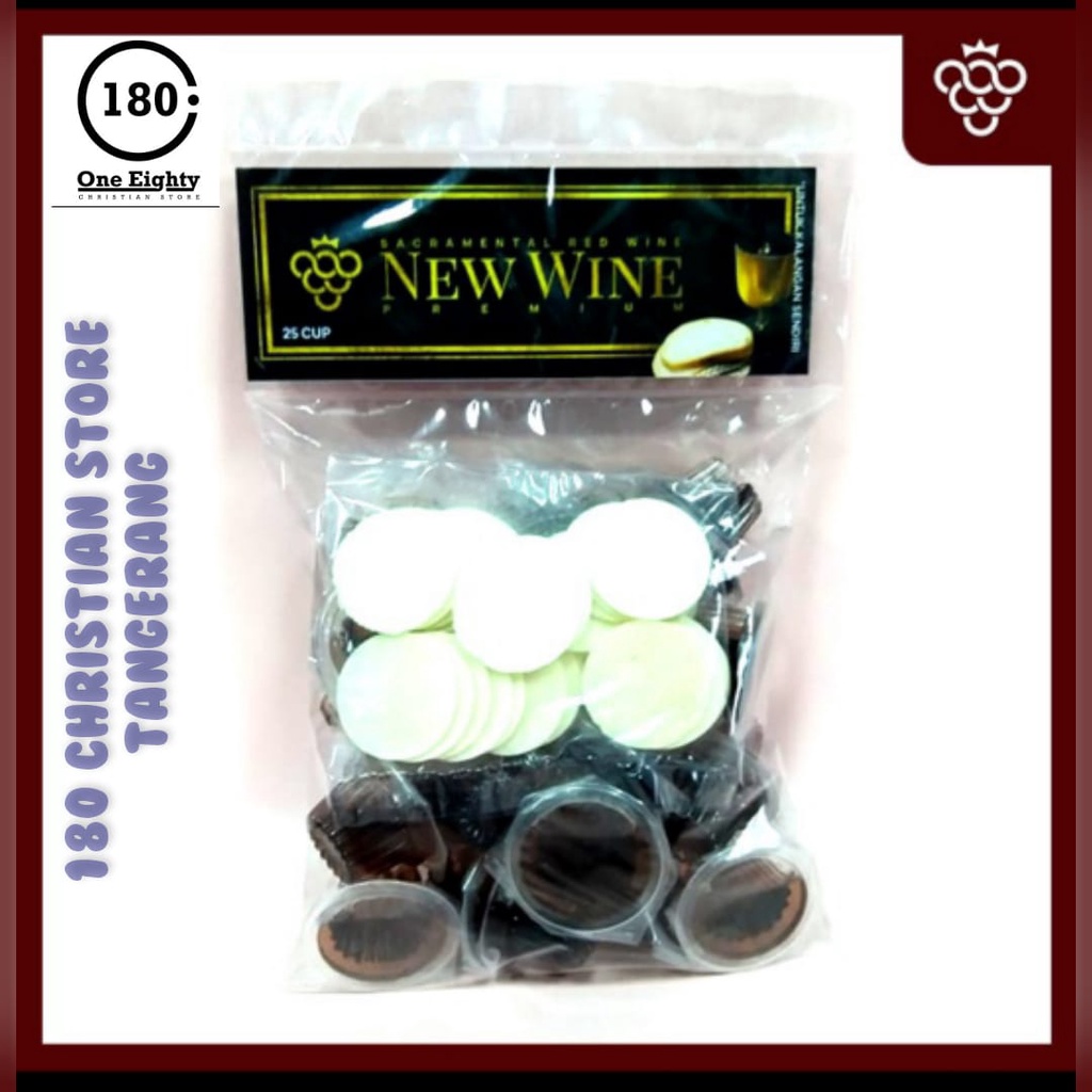 Jual Anggur Perjamuan Kudus Premium Cup + Hosti - Isi 25 cup | Shopee ...