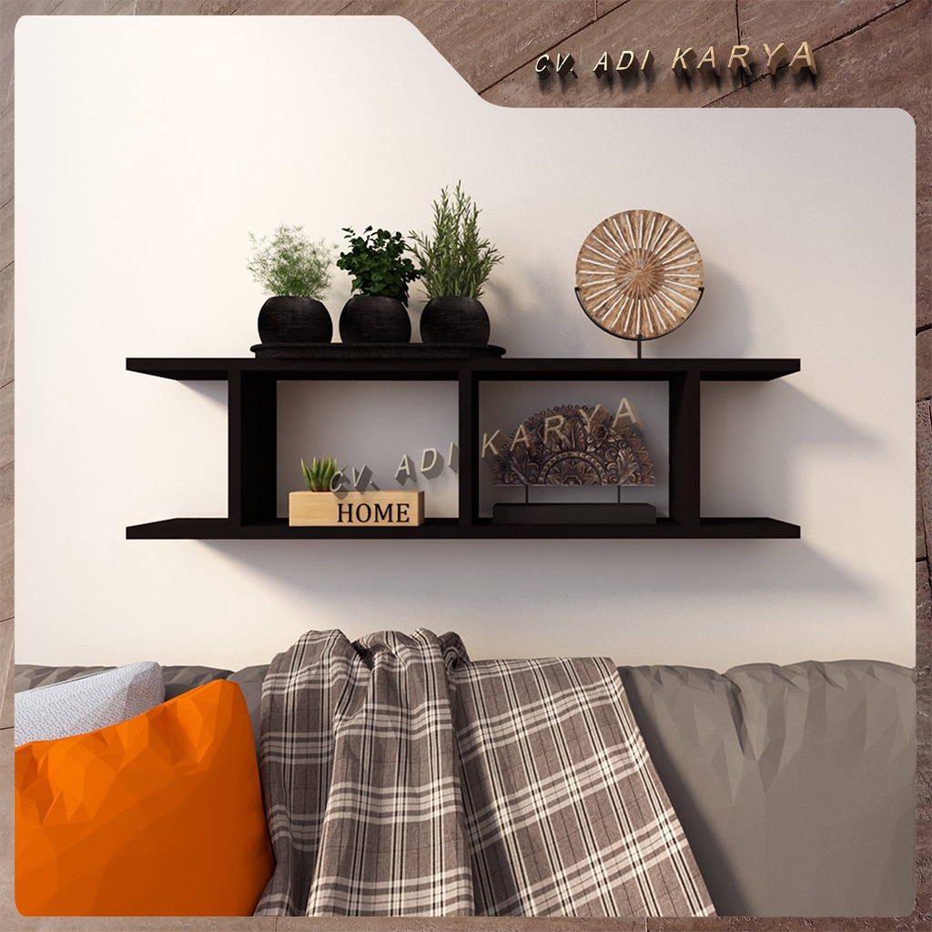 Jual Rak Dinding Tempel Minimalis Serbaguna Sudut Ruang Tamu Tempel ...