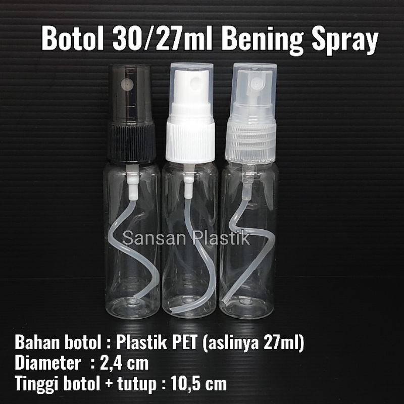 Jual Botol Spray 30 ml / Botol 30 ml Spray (Aslinya 27 ml) / botol ...
