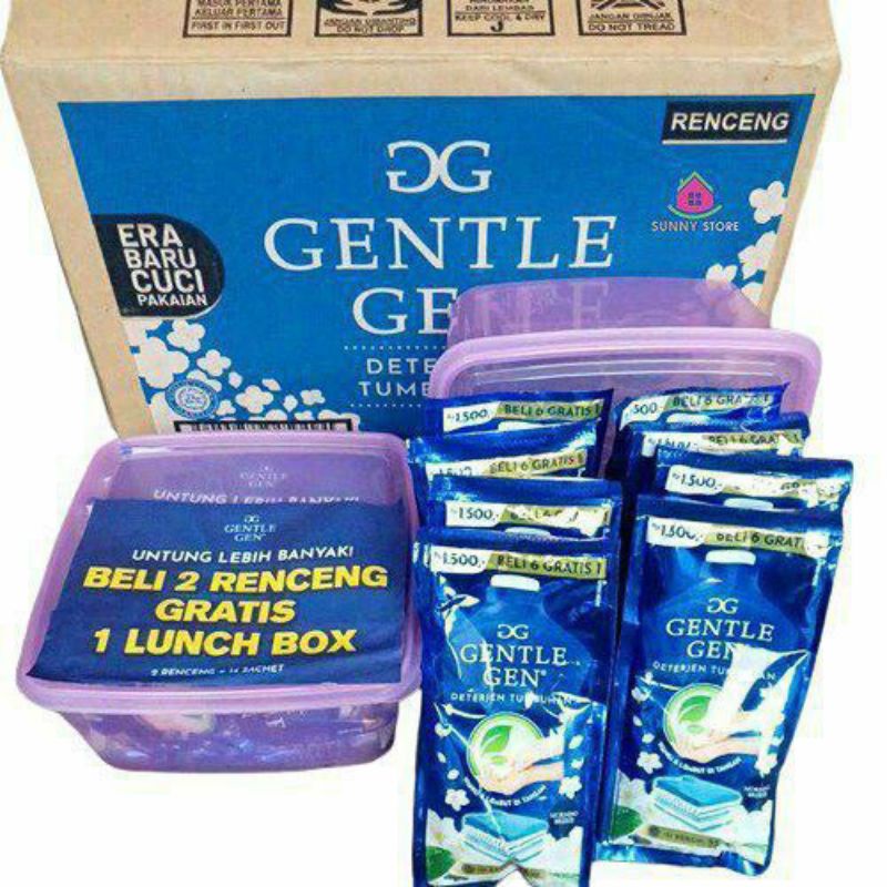 Jual GENTLE GEN/ DETERGEN TUMBUHAN GENTLE GEN SACHET | Shopee Indonesia