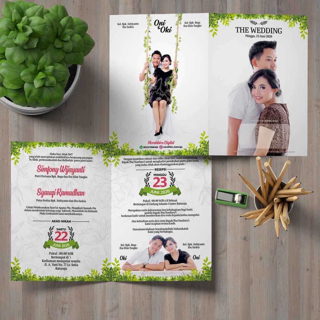 Jual Undangan Custom / Undangan pernikahan / Undangan Nikah / Undangan ...