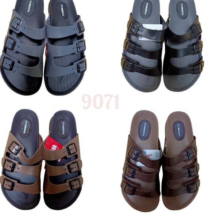 Jual sandal yumeida karet pria slop gt 7122,9071 ban 2 dan ban 3 ...