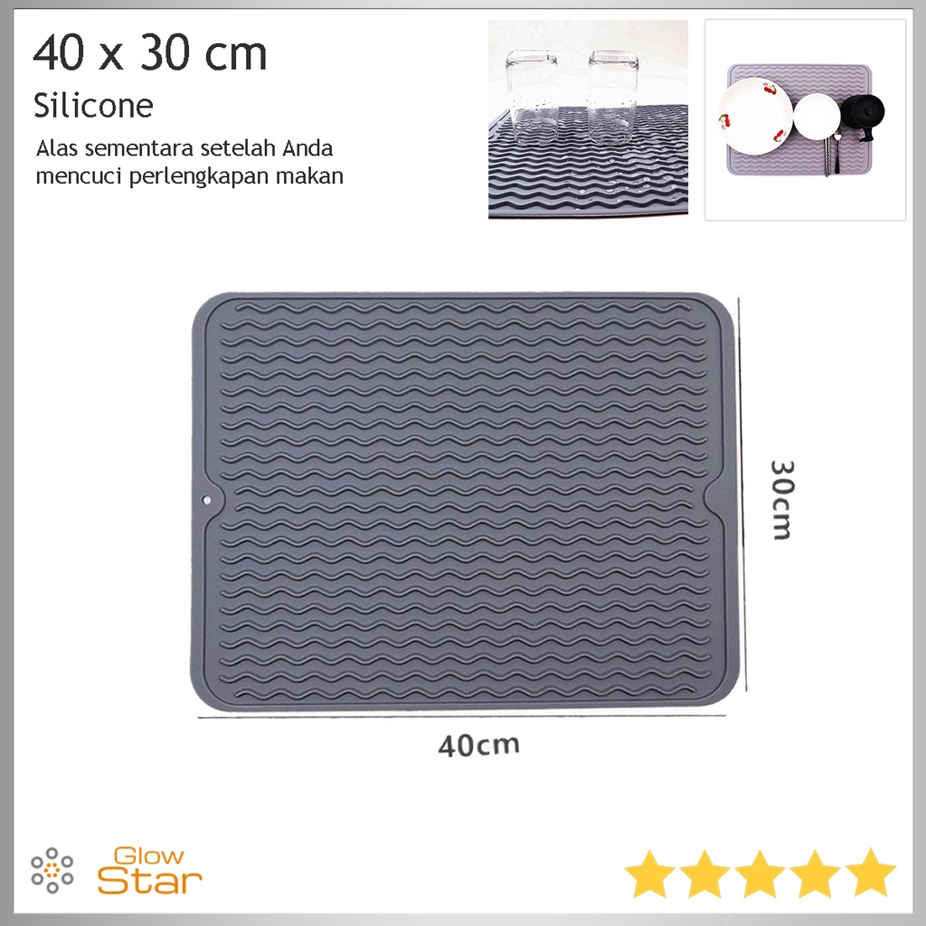 Jual Wadah Alas Cuci Drain Mat Alat Pengering Cuci Piring Gelas ...