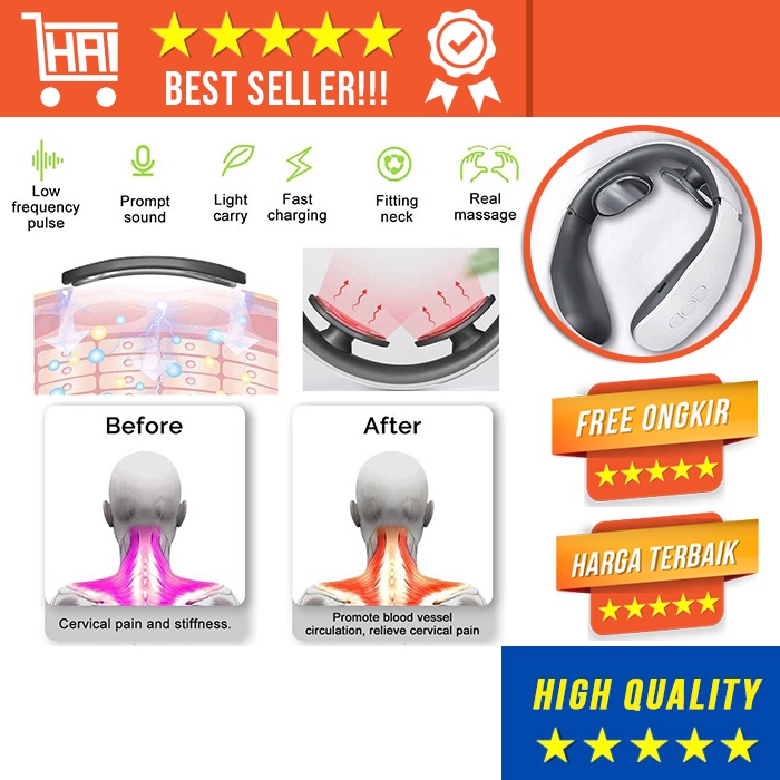 Jual SABUK LEHER ALAT TERAPI NECK MAGNETIC TCARE TOURMALINE PEMIJAT ...