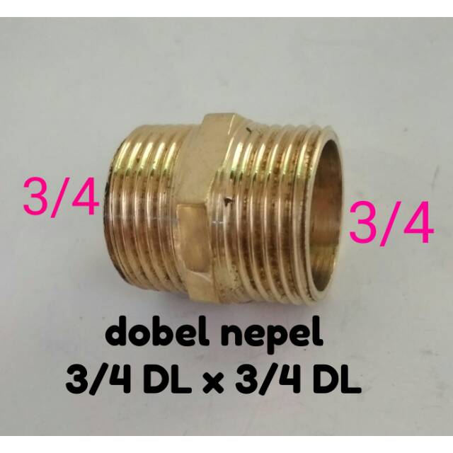 Jual Double sock / dobel sok nepel drat luar 3/4 x 3/4 drat luar | Shopee Indonesia