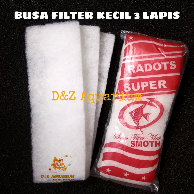 Jual Busa Filter Aquarium 3 Lapis Kapas Pembersih Air Akuarium Serat ...
