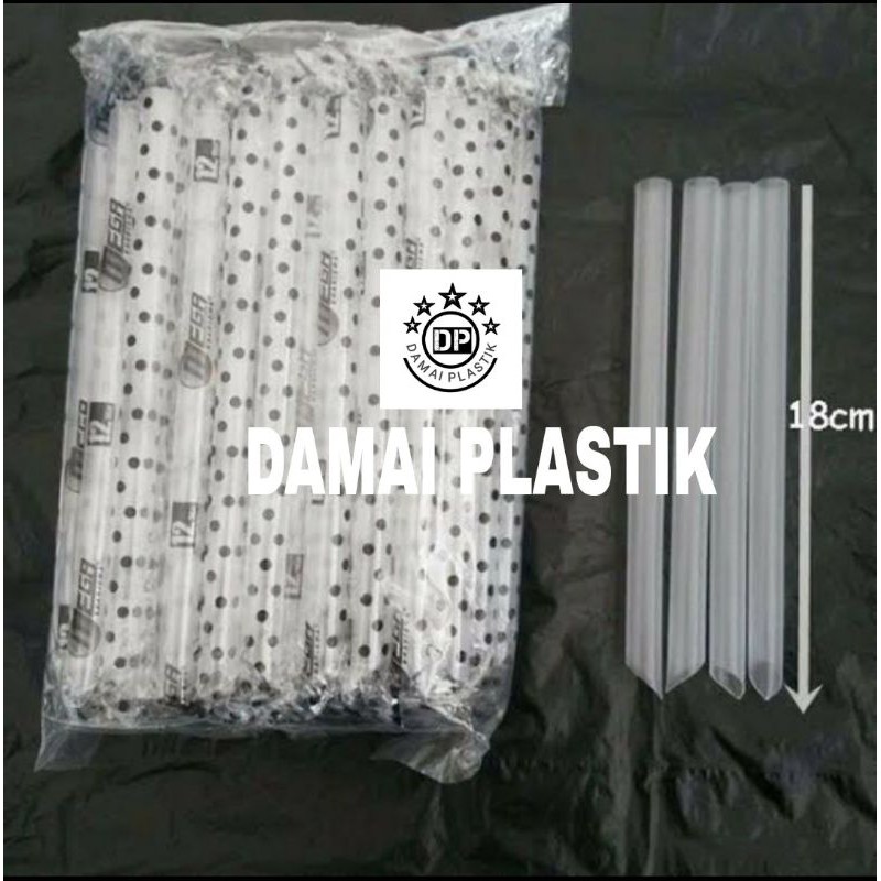 Jual SEDOTAN PLASTIK 12MM 18CM Sedotan Bubble Mega Boba Cochoc Steril Bungkus Plastik Hitam 12 ...