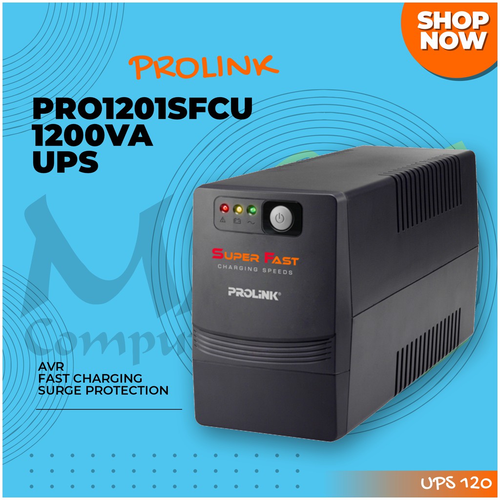 Jual Prolink PRO1201SFCU 1200VA 230V Built-In AVR Line Interactive UPS ...