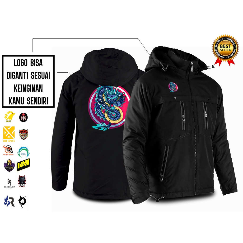 Jual Jaket Pria - Jaket Parasit Dragon Naga Outdoor Waterproof untuk ...