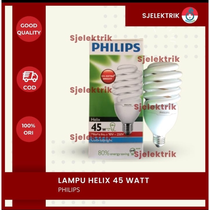 Jual Lampu Philips Tornado Helix 45 Watt Philips Tornado 45 Watt Lampu Philip Helix Tornado 45 ...