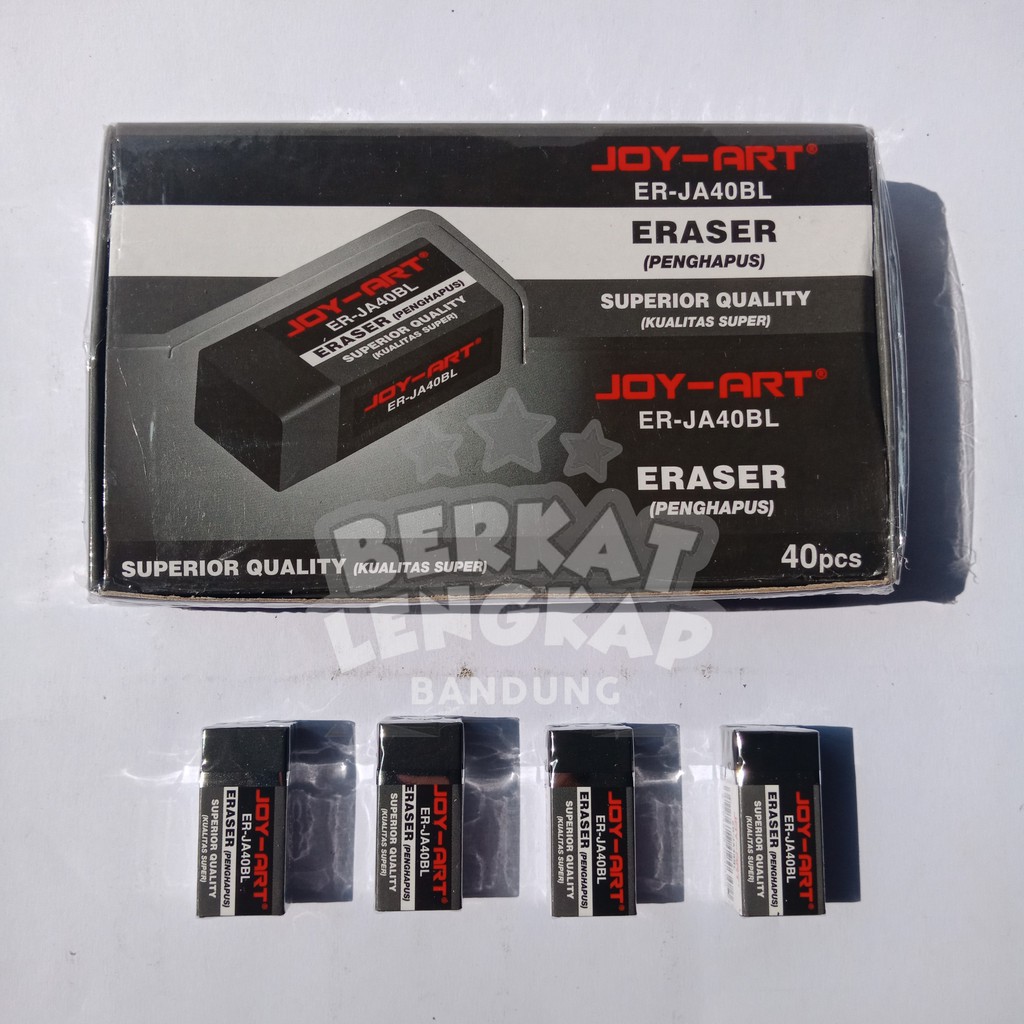Jual Penghapus JoyArt Hitam-40 (40 pcs) | Shopee Indonesia