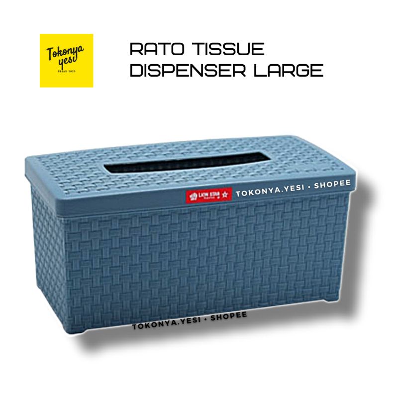 Jual Kotak tempat tisu tissue plastik besar lion star rato tissue ...