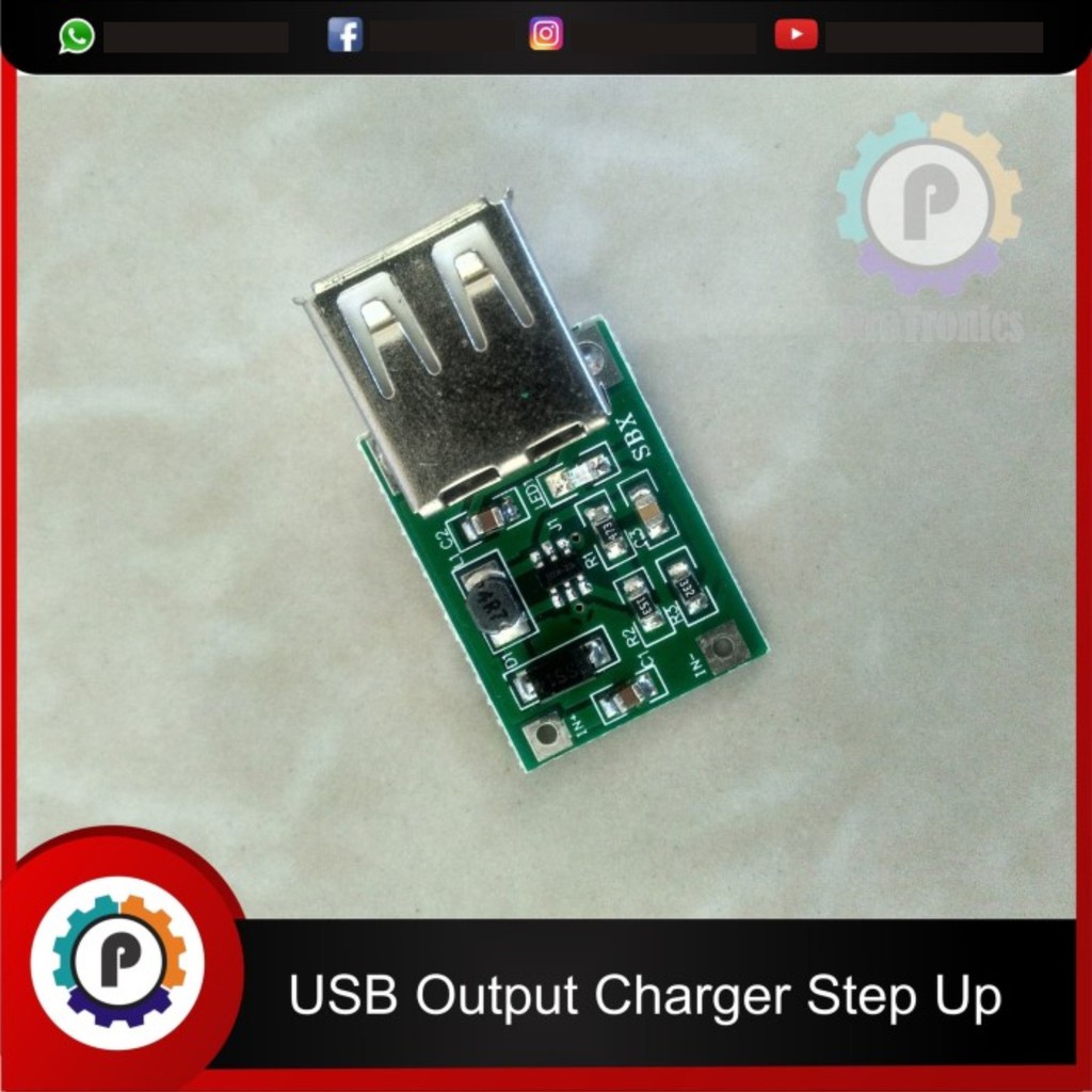 Jual USB Output charger step up Power DC-DC 0.9V ~ 5V to 5V 600MA ...