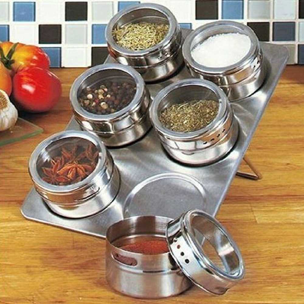 Jual Tempat Bumbu Makanan Magnetic Spice Jar Storage Container - C121 ...