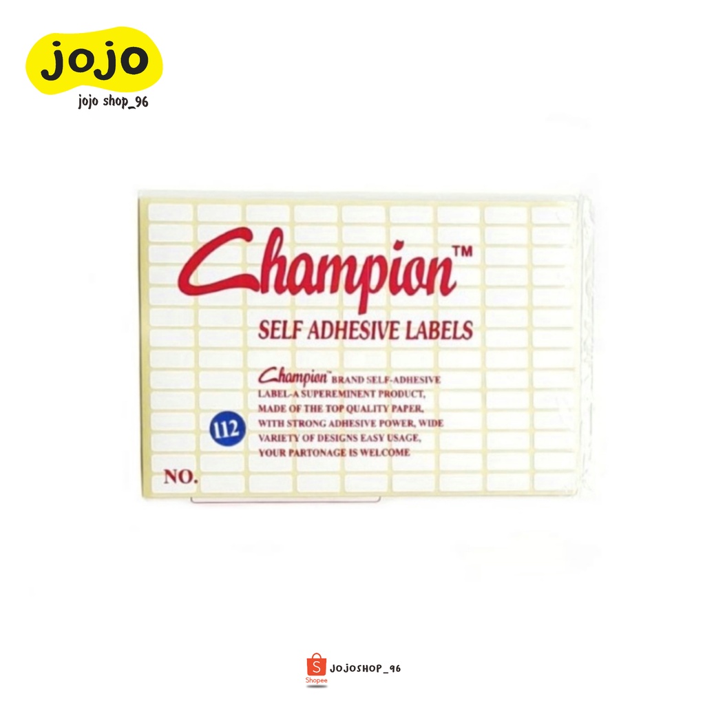 Jual Label Harga Stiker Nama Undangan CHAMPION Terlaris & Termurah Isi ...