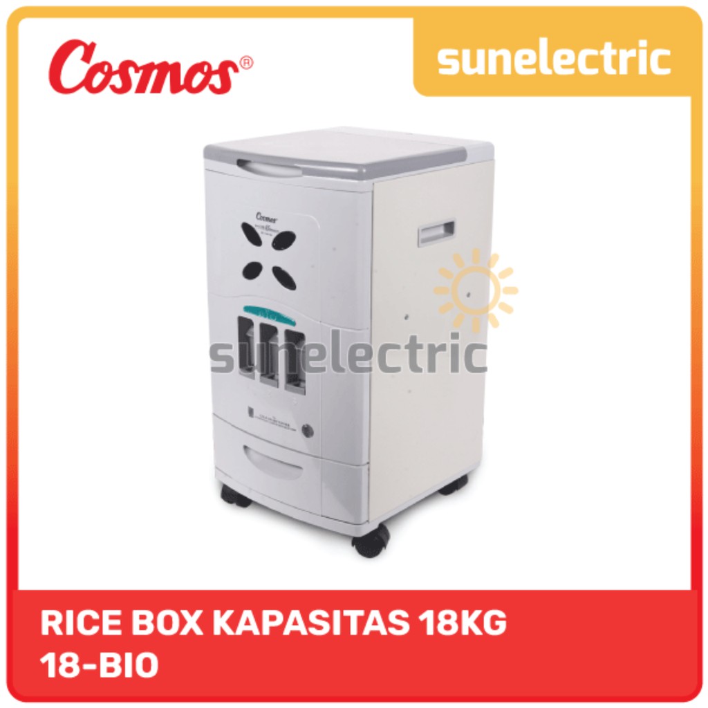 Jual Cosmos 18-BIO TP Rice Box 18kg Tempat Penyimpanan Beras Anti Kutu ...