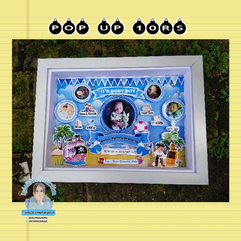 Jual pop up / scrap frame 10Rs || tilik bayi atau biodata bayi | Shopee ...