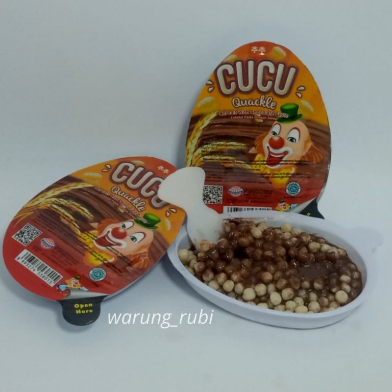 Jual CUCU Quackle Cokelat Pasta dengan Sereal 15 gram, Harga 1pcs, by ...