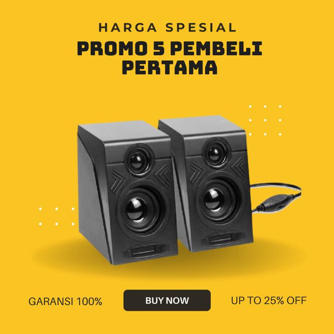 Jual Speaker Aktif Laptop Speker PC Spiker Komputer Multimedia Gaming ...
