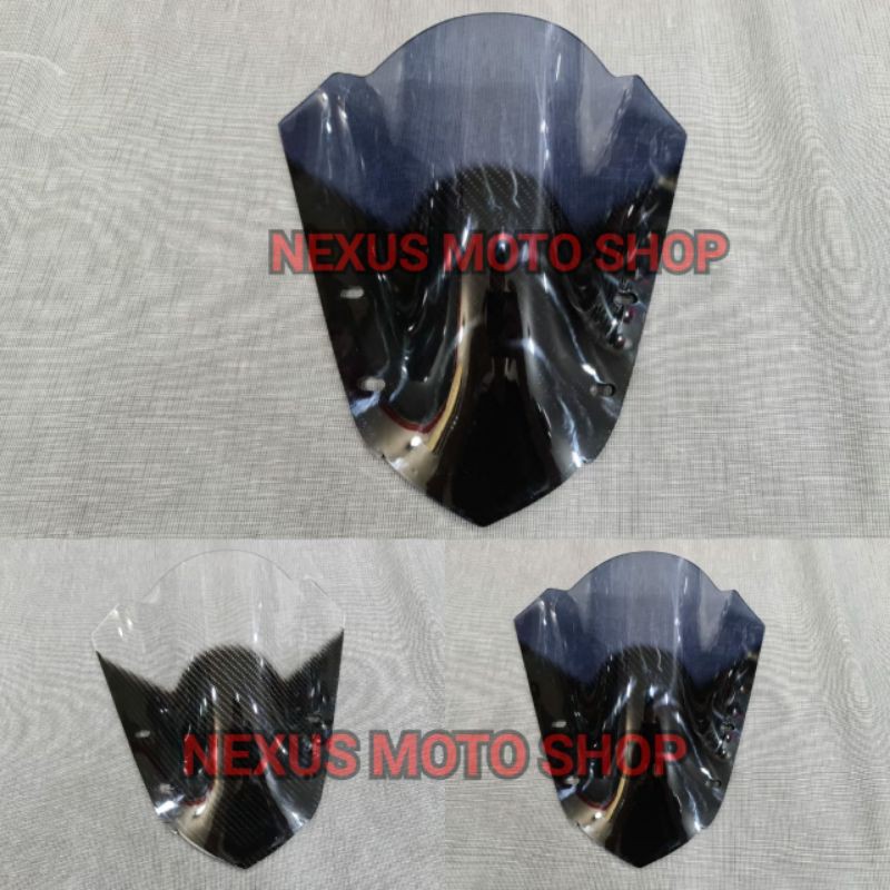 Jual windshield aerox155 visor karbon Aerox155 windshield carbon aerox ...