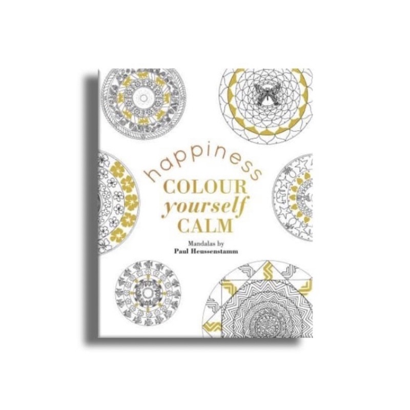 Jual Happiness colour yourself calm buku import mewarnai | Shopee Indonesia