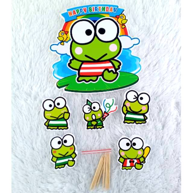 Jual Topper cake / hiasan kue / hiasan kue styorofoam KEROPPI | Shopee ...