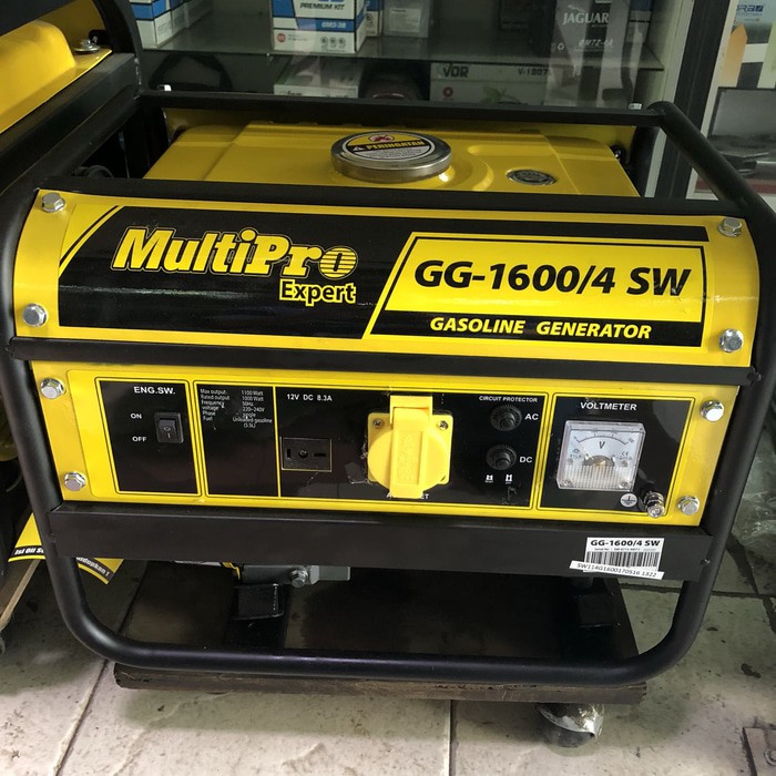 Jual MultiPro Genset Listrik 1000 Watt Bensin 4 Tak GG-1600 / 4SW - Gasoline Generator | Shopee ...
