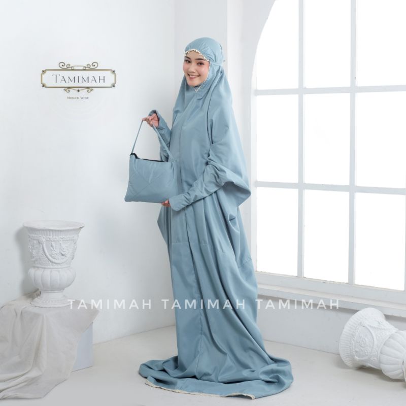 Jual TAMIMAH - Mukena Terusan Dewasa Jumbo Polos Traveling Mewah ...