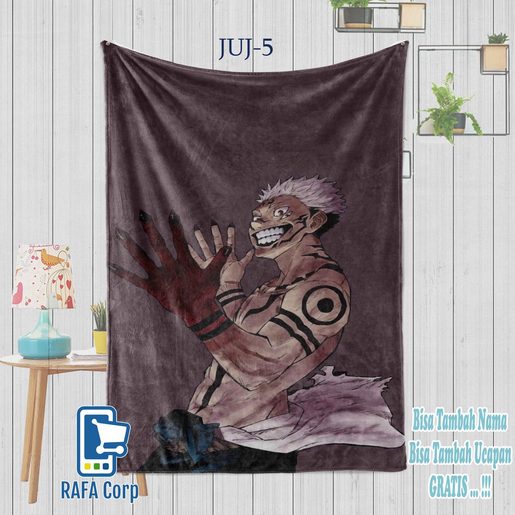 Jual Selimut Anime | Selimut Karakter | Selimut Custom Desain Jujutsu ...