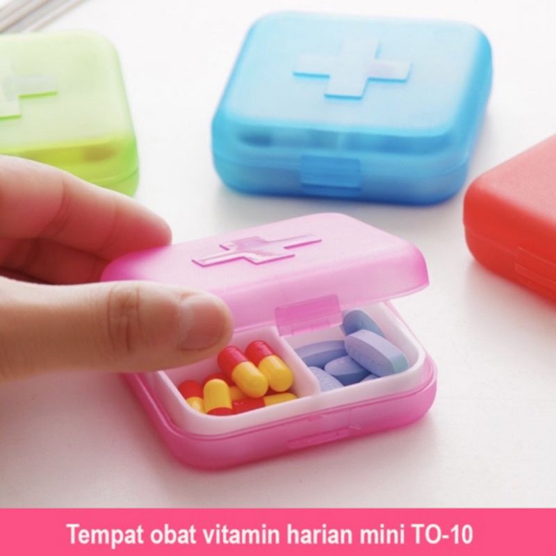 Jual Kotak Obat Harian Persegi / Daily Box Medicine Kotak Vitamin ...