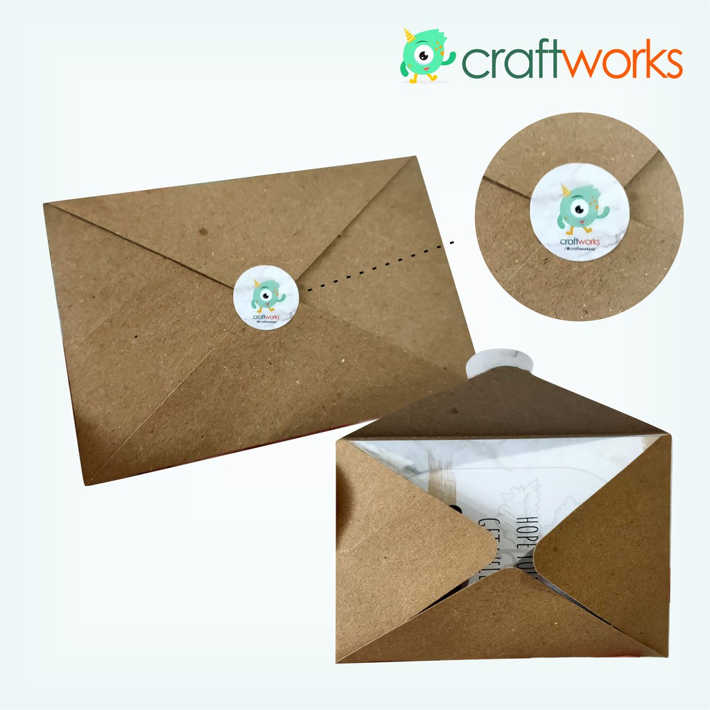 Jual AMPLOP KARTU UCAPAN + STICKER SEALED (TANPA KARTU UNTUK PELENGKAP ...