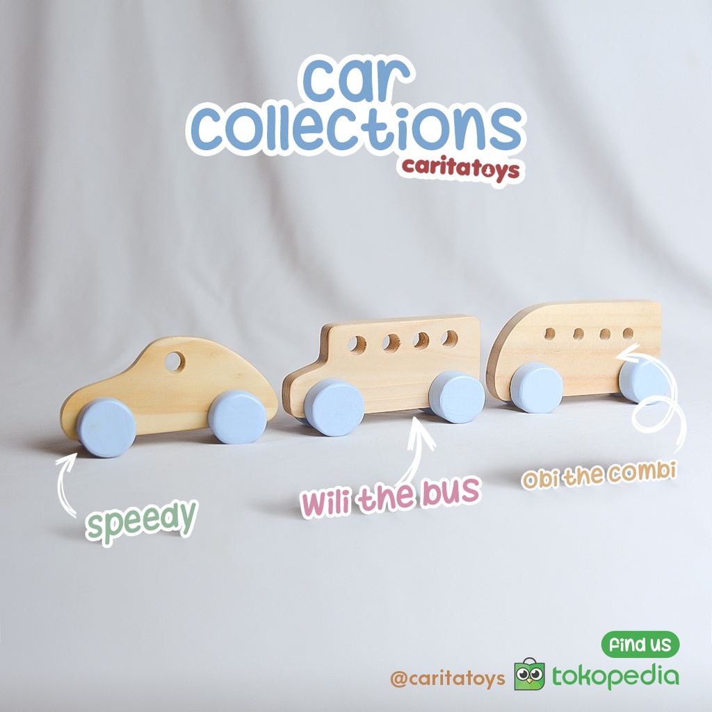 Jual Mainan Kayu (Car Set) | Shopee Indonesia