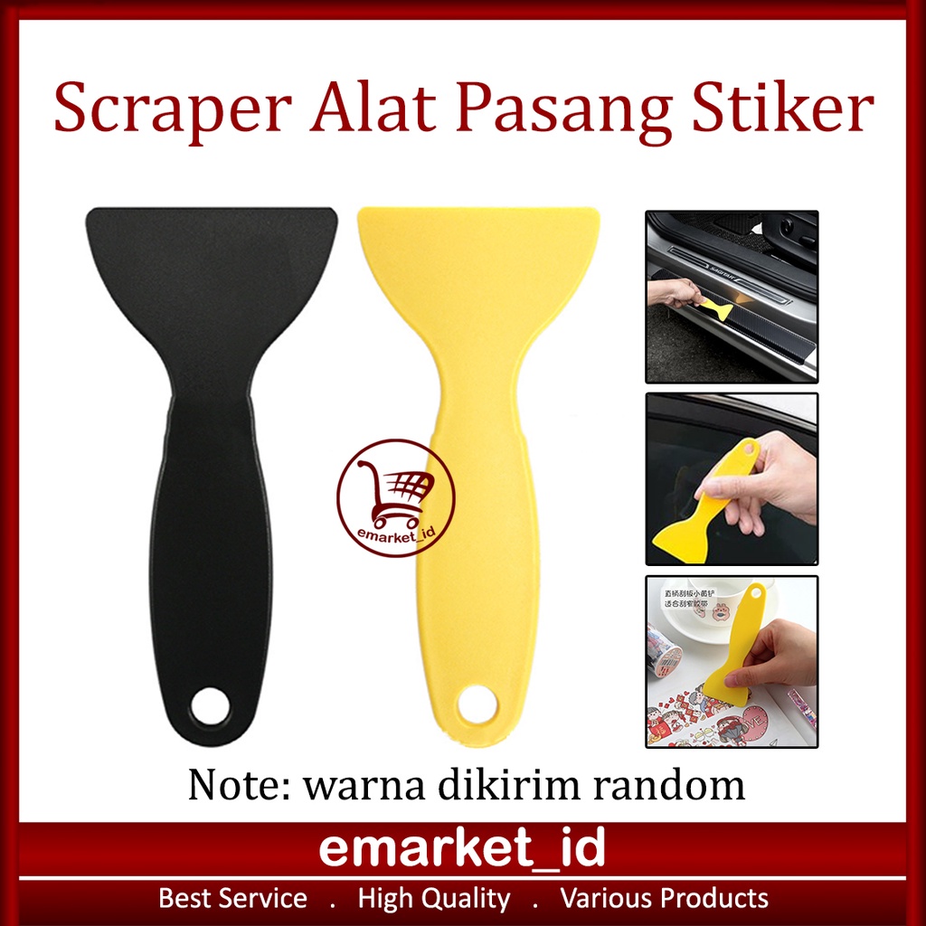 Jual Scraper Alat Pasang Stiker / Scaper Kape B Rakel Kaca Film Lem ...