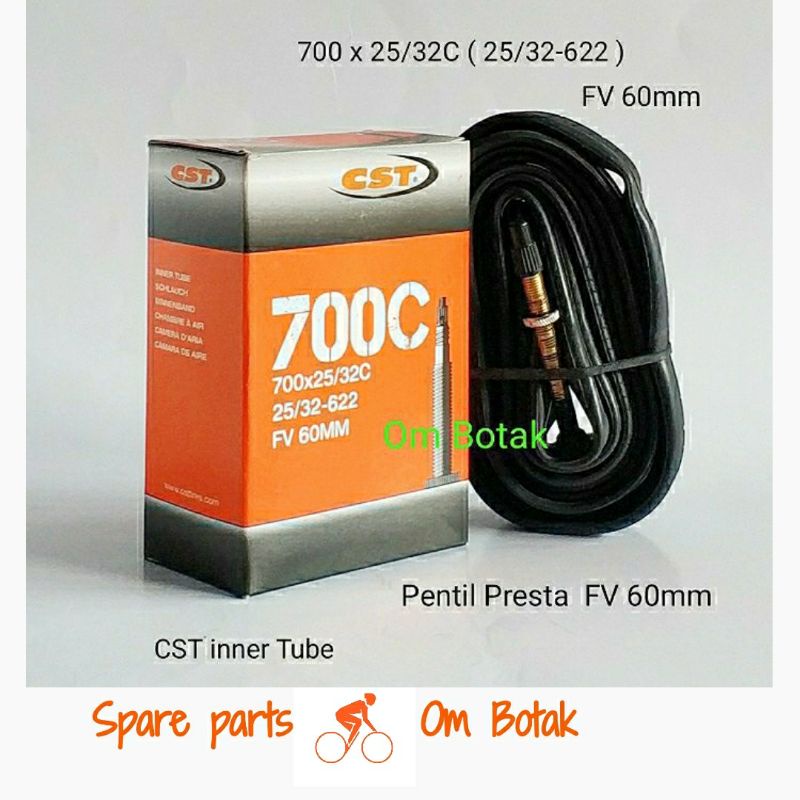 Jual Ban dalam Sepeda CST 700x25/32C FV 60mm | Shopee Indonesia