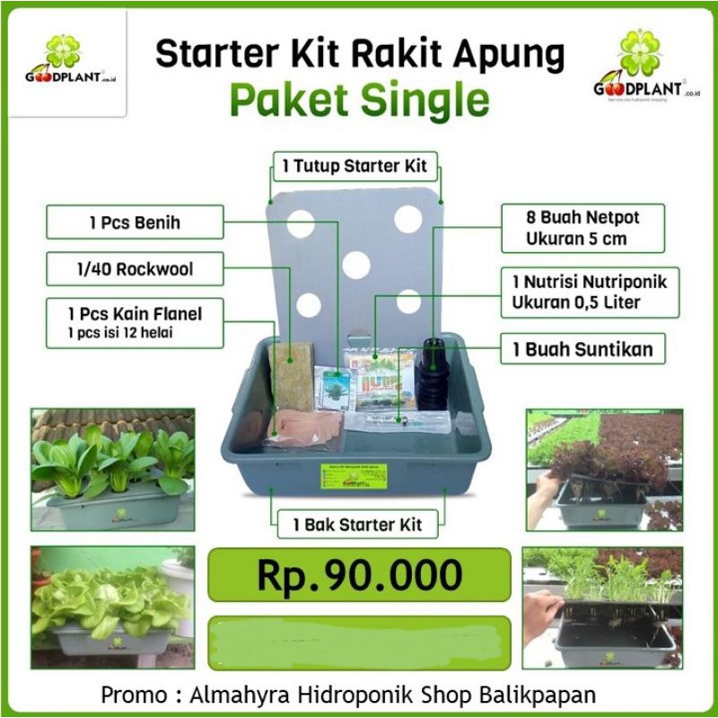Jual Starter kit Starterkit Hidroponik buat pemula, Paket Hidroponik ...