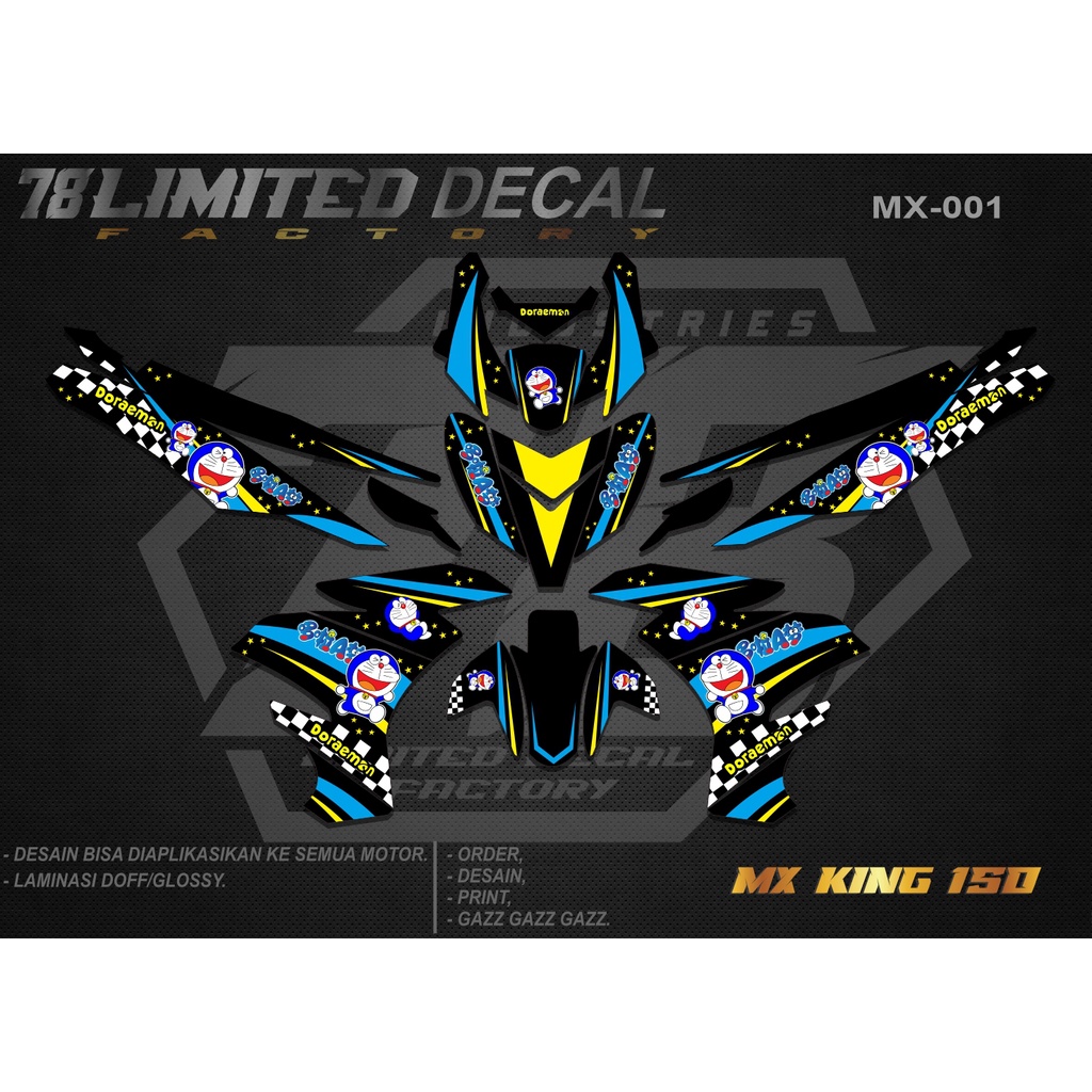 Jual MX KING 150 STICKER DECAL FULLBODY MX KING 150 CUSTOM EXCITER ...