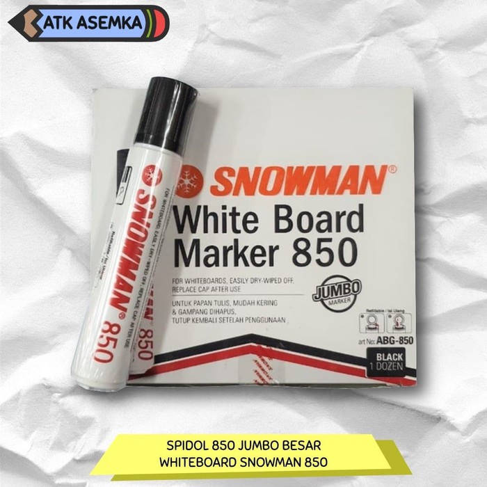 Jual SPIDOL 850 JUMBO BESAR WHITEBOARD SNOWMAN 850 Atk | Shopee Indonesia